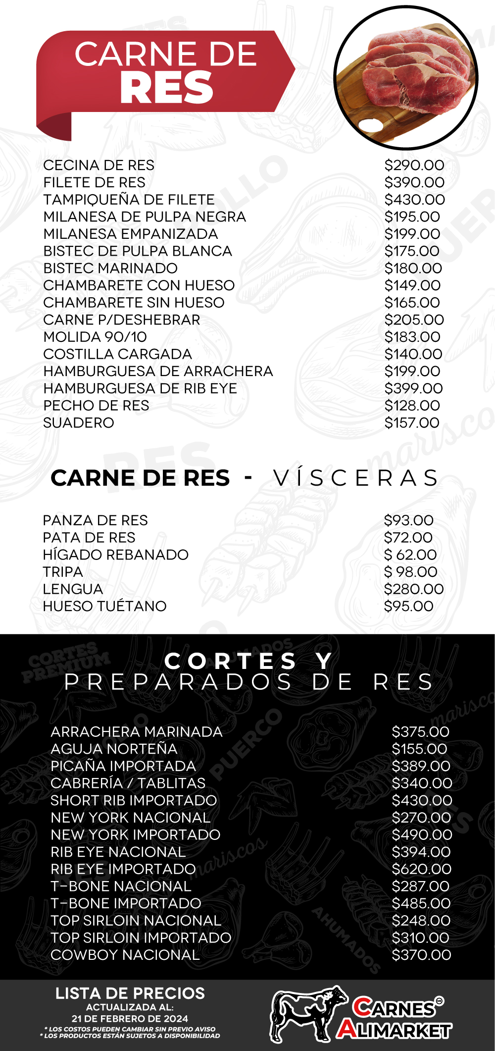 CARNES ALIMARKET - MENÚ QR